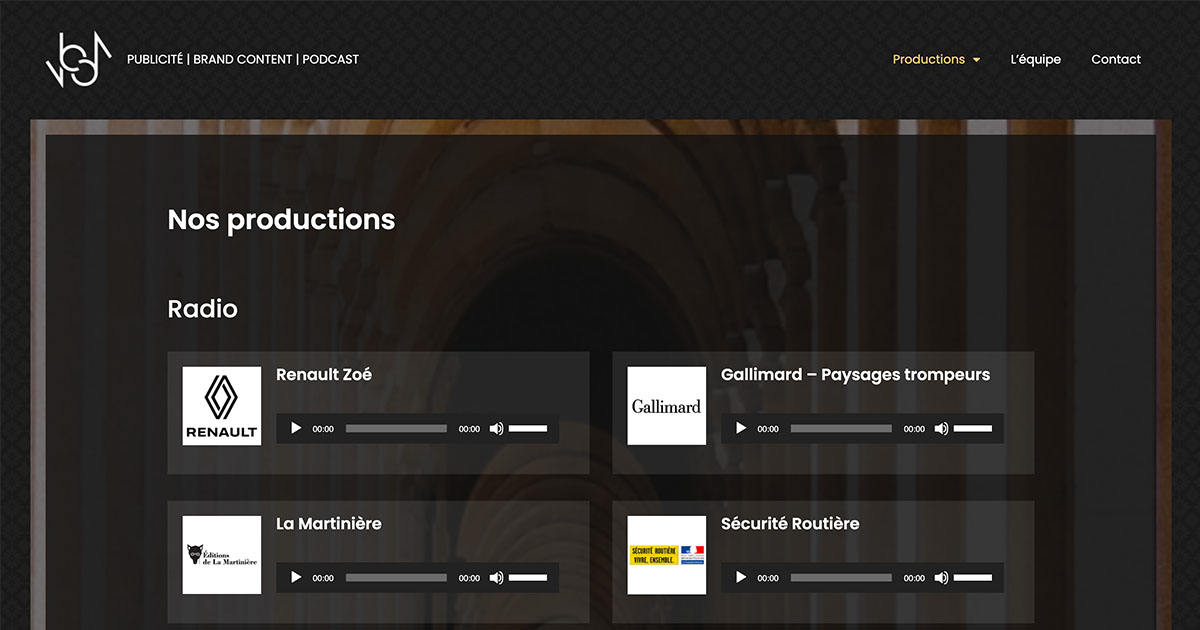 Nos productions sonores : Radio, Brand content et Télévision - JBD Productions